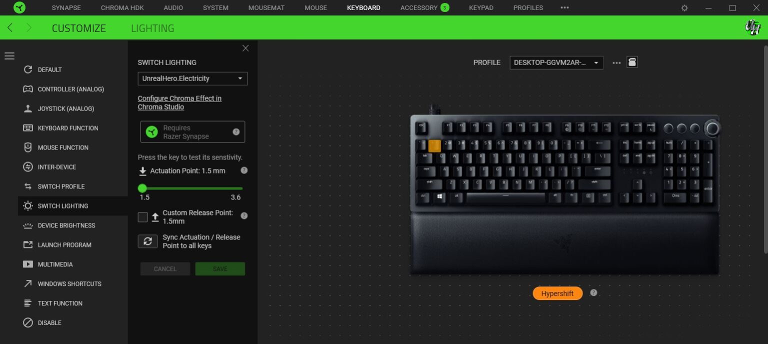 Set Up Shortcuts To Switch Razer Chroma RGB Profiles Fast – UnrealHero